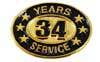 Lapel Pins: Years of Service - 34 Year
